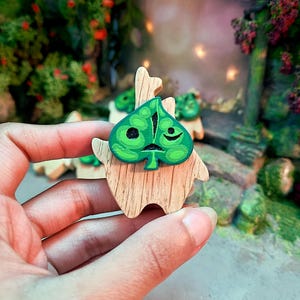 Makar Korok Magnet Zelda BOTW TOTK Wood - Etsy