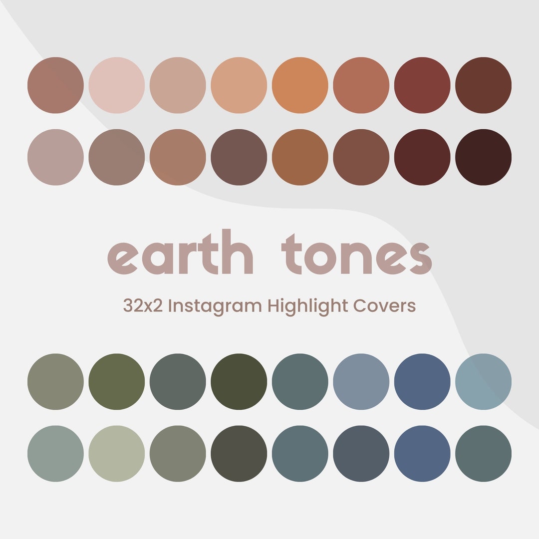 Earth Tones Instagram Highlight Covers: 32 Neutral Story Icons (digital ...
