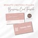 Botox - Dermal Filler Business Card Template – Pink Aesthetic Modern ...