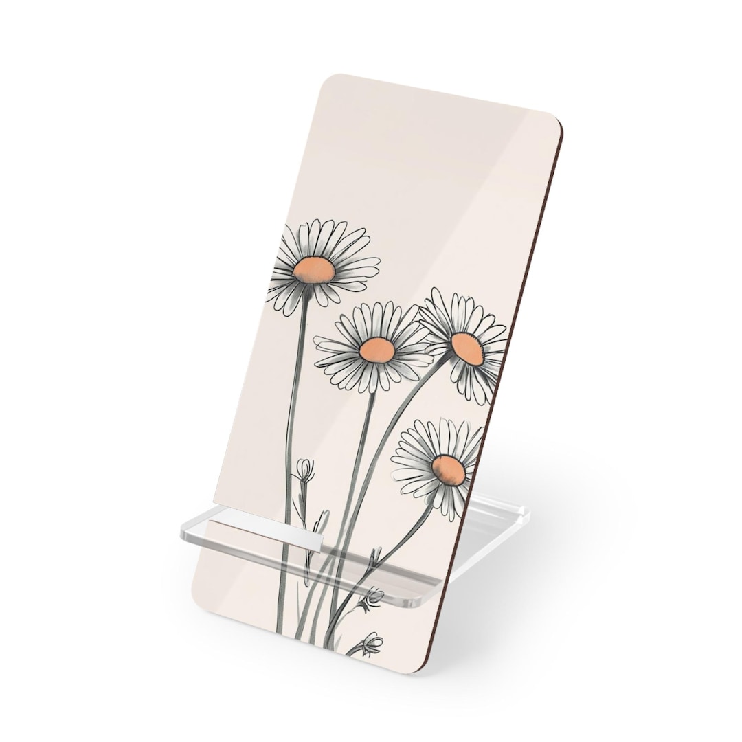 Daisy Phone Stand Smartphone Holder for Desk, Cute Cell Phone Stand ...