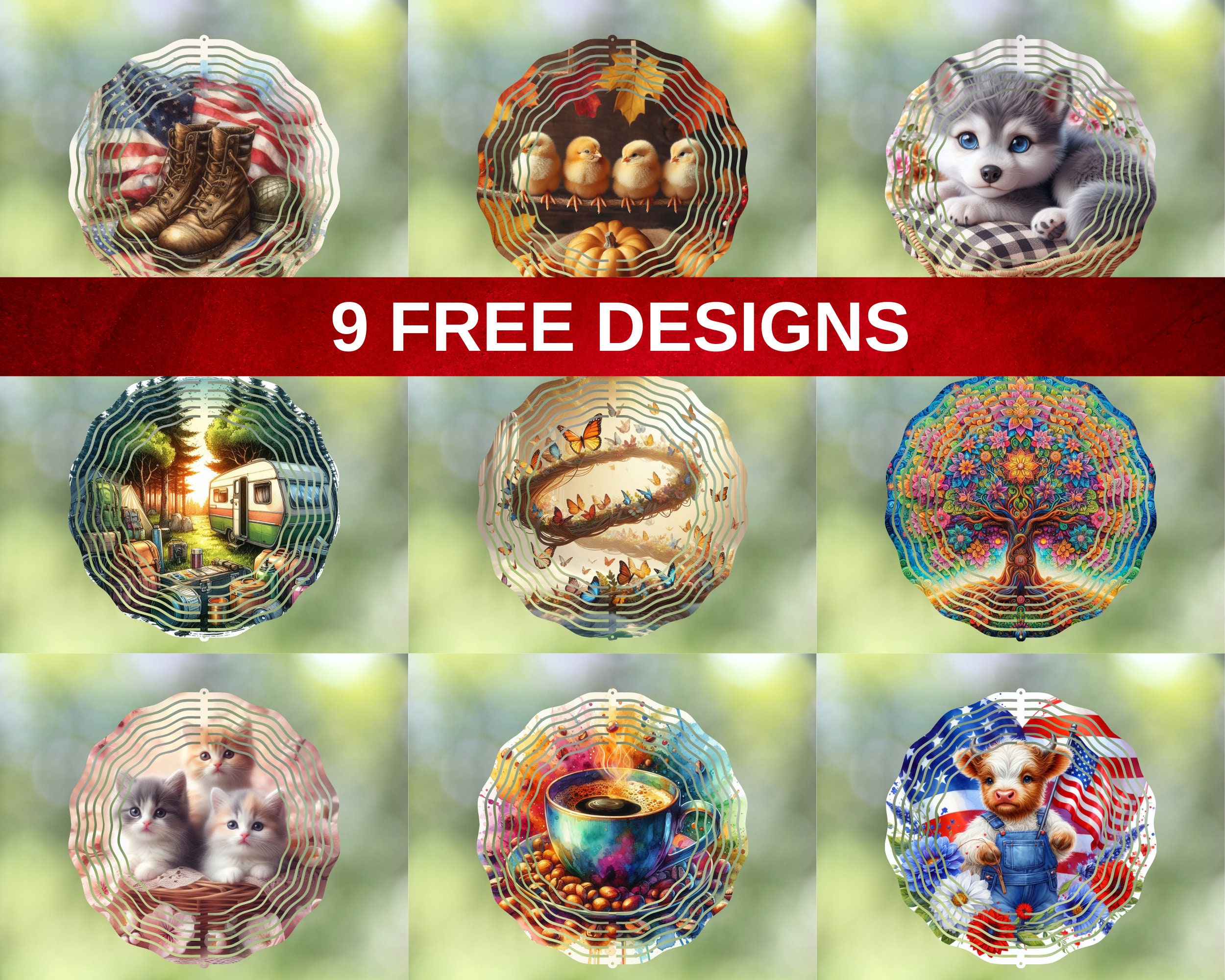 3D Scary Pumpkin Wind Spinner Sublimation Design,halloween Wind Spinner ...