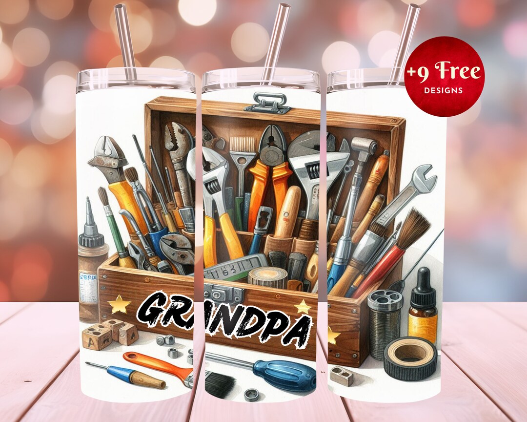 Grandpa Toolbox 20 Oz Tumbler Sublimation Design (digital Download) - Etsy
