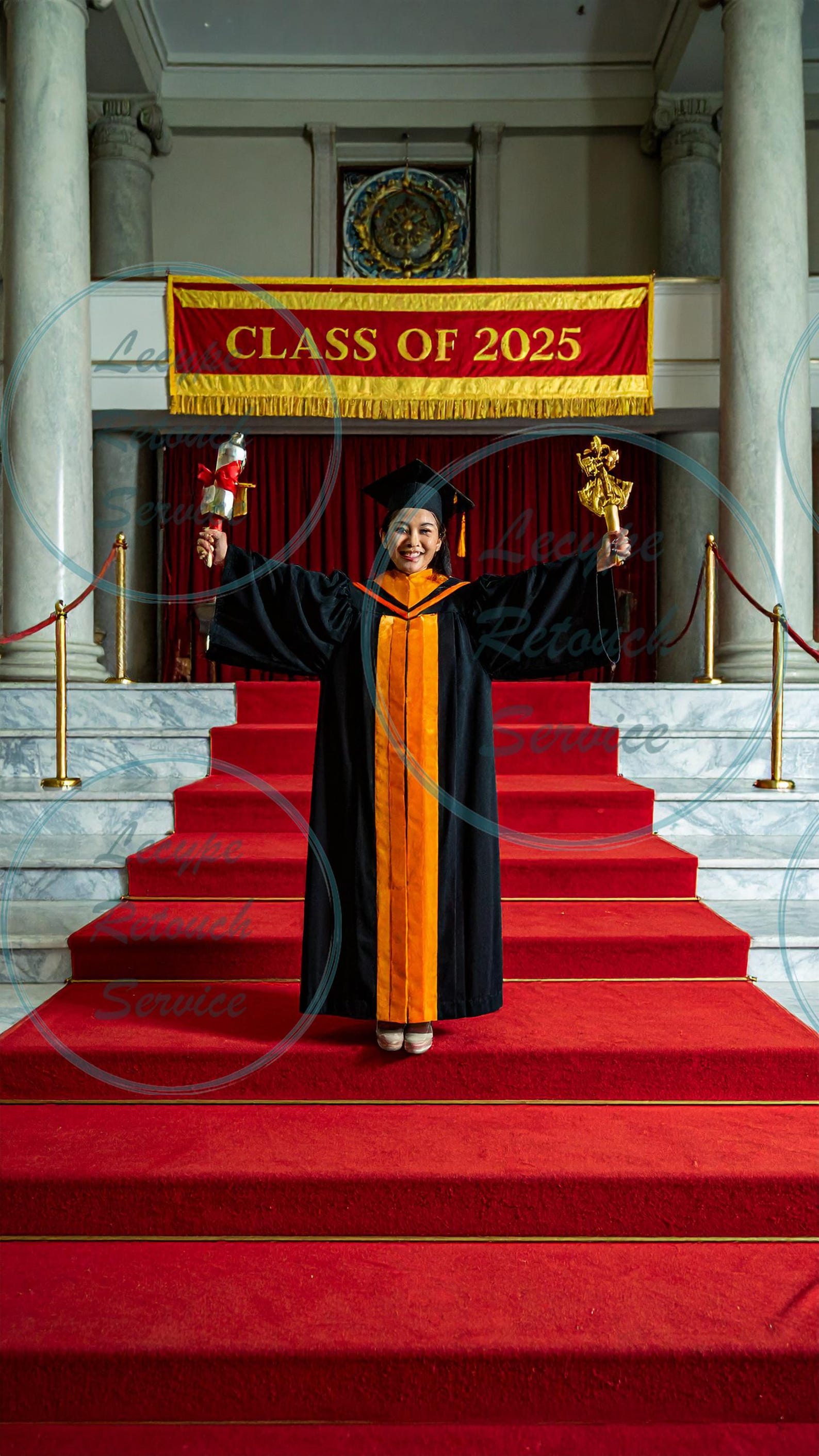 Class of 2025 Graduation Backdrop: Red Carpet Digital Background (5 JPG ...