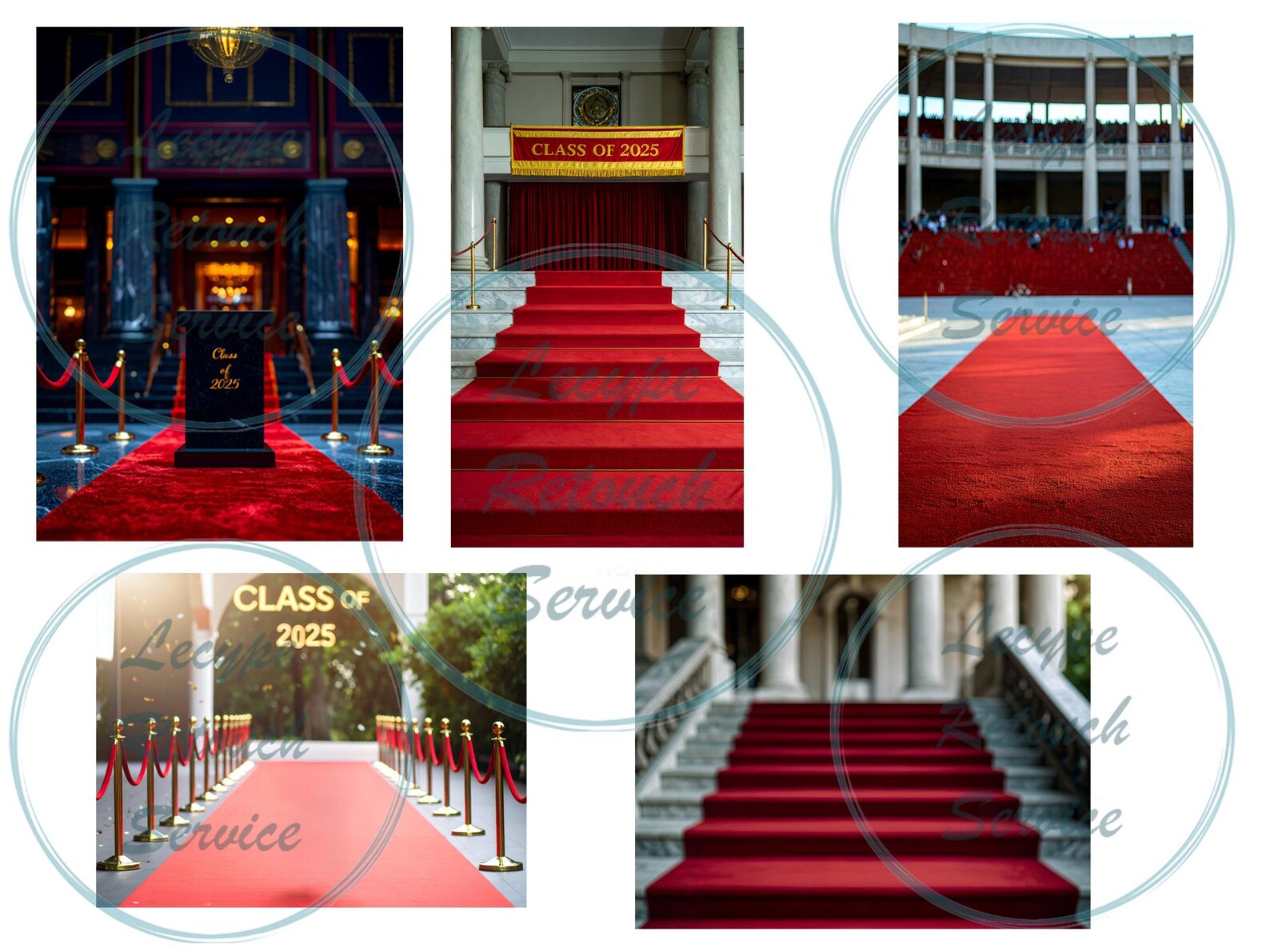 Class of 2025 Graduation Backdrop: Red Carpet Digital Background (5 JPG ...