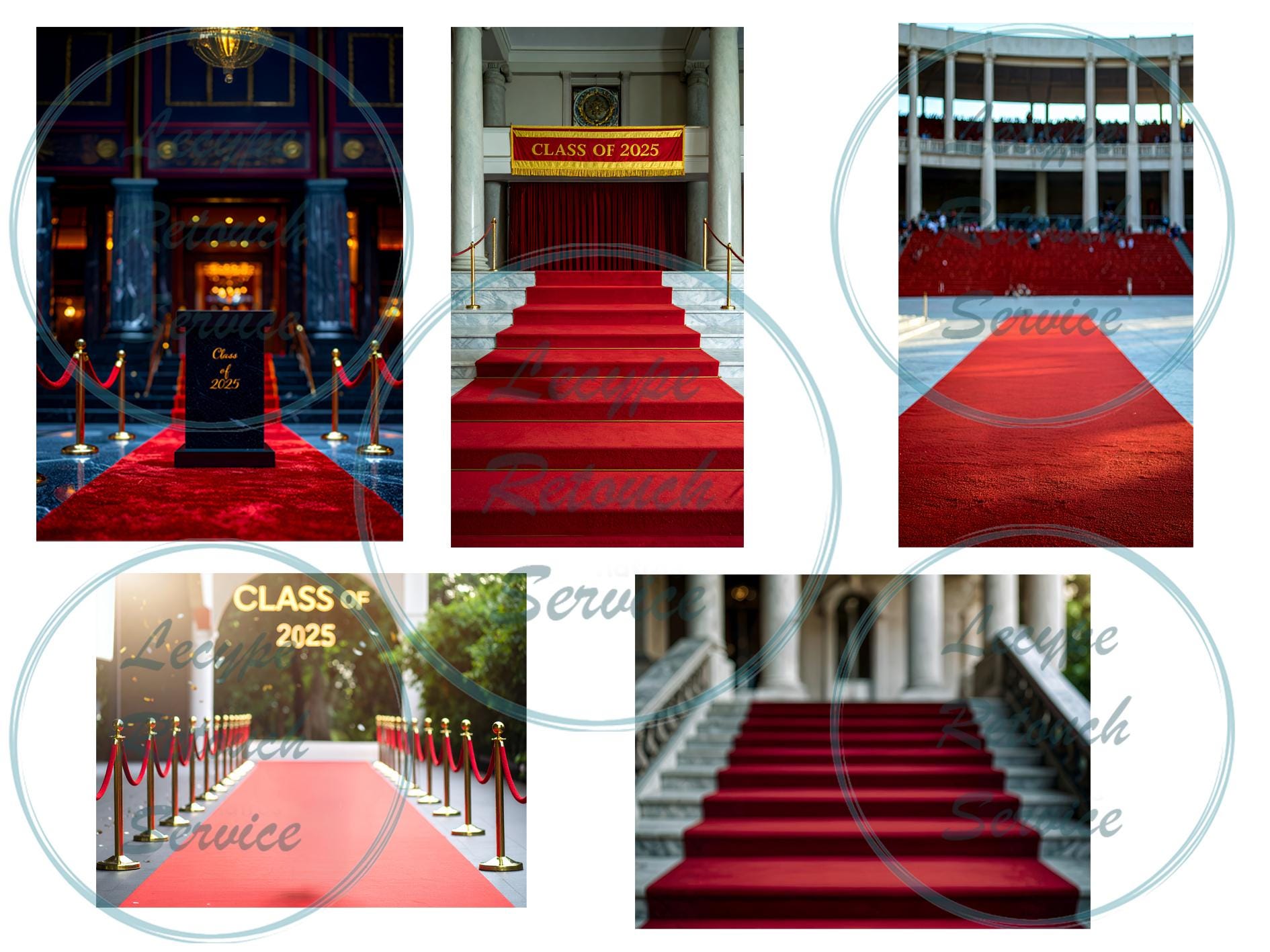 Class of 2025 Graduation Backdrop: Red Carpet Digital Background (5 JPG ...