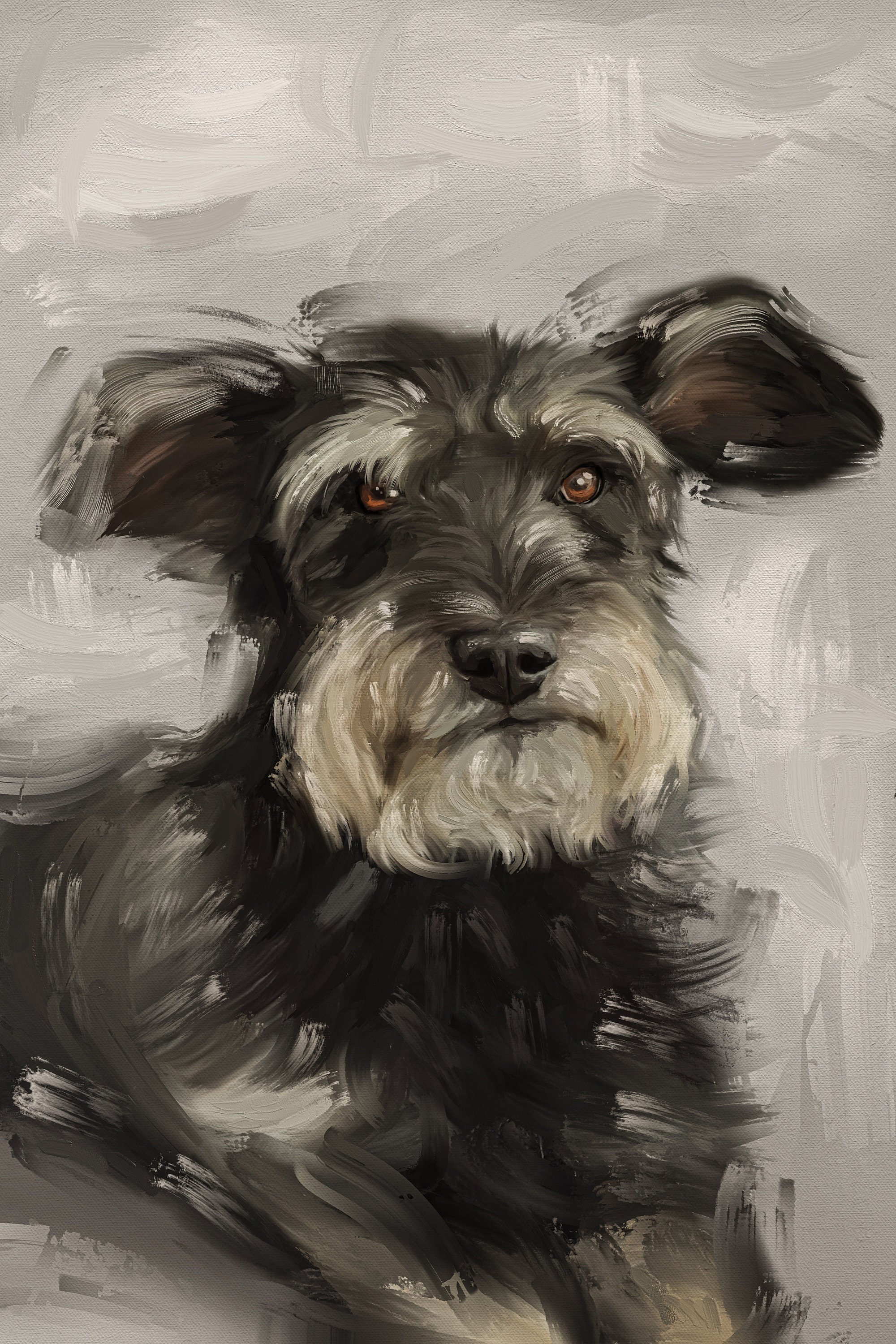 Custom Pet Portraits Using Pet Photos Personalized Digital Dog ...