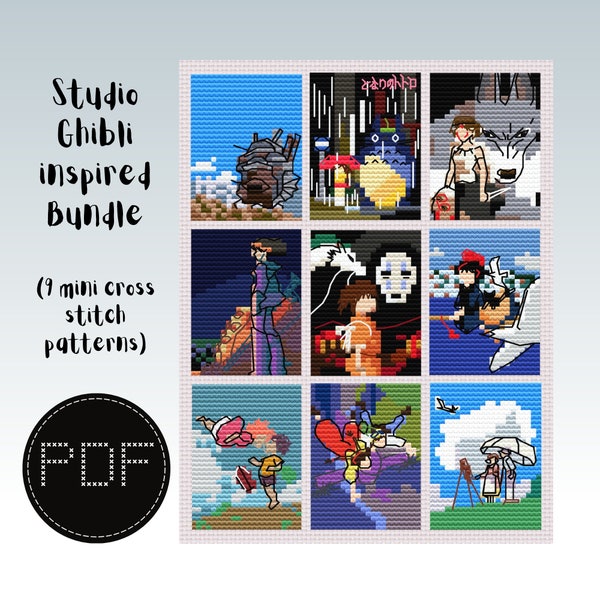Ghibli Cross Stitch Patterns & Blueprints - Etsy
