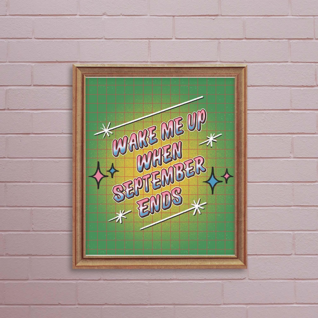 Wake Me Up! Art Print L A5 A4 A3 L Illustration Typographie, Musique ...