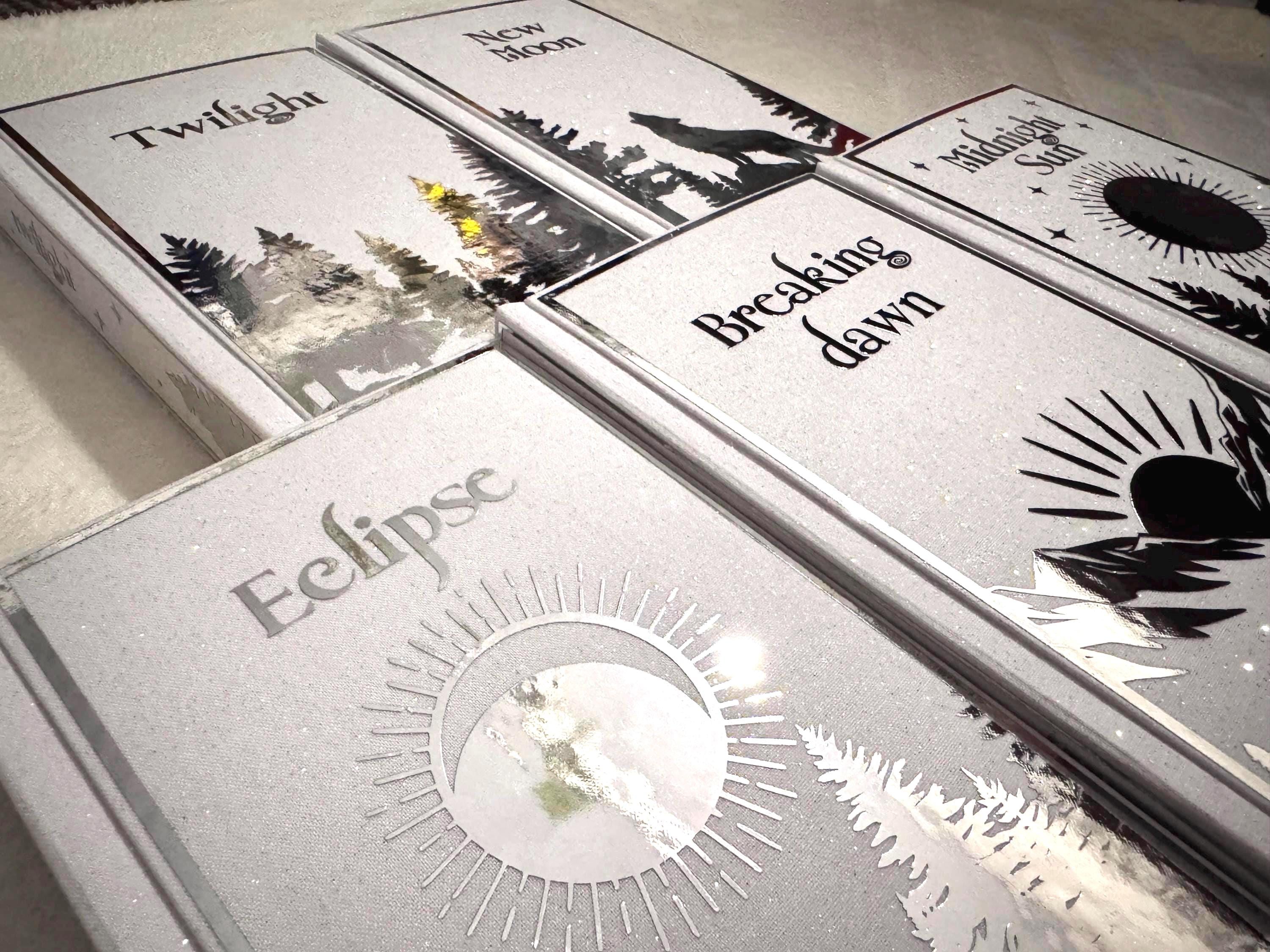 The Twilight Saga Book Set, Stephenie Meyer, Special Edition, Handmade ...