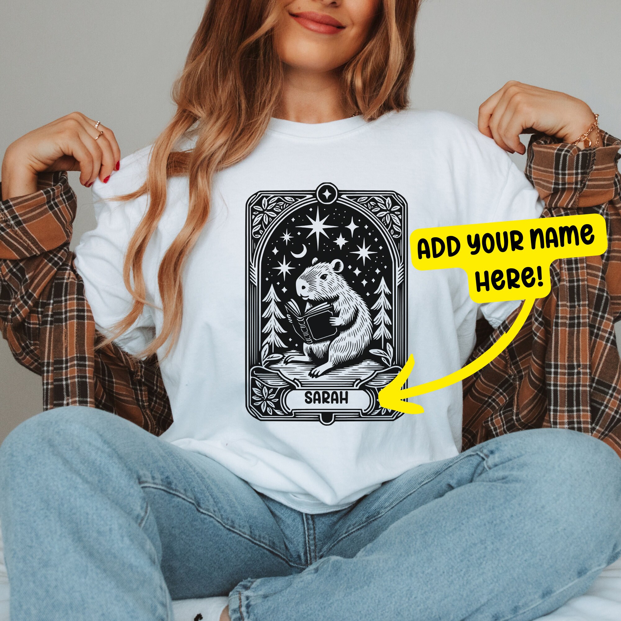 Capybara Reader Tarot Graphic Gift for Bookworms, Readers Gift Bookish ...