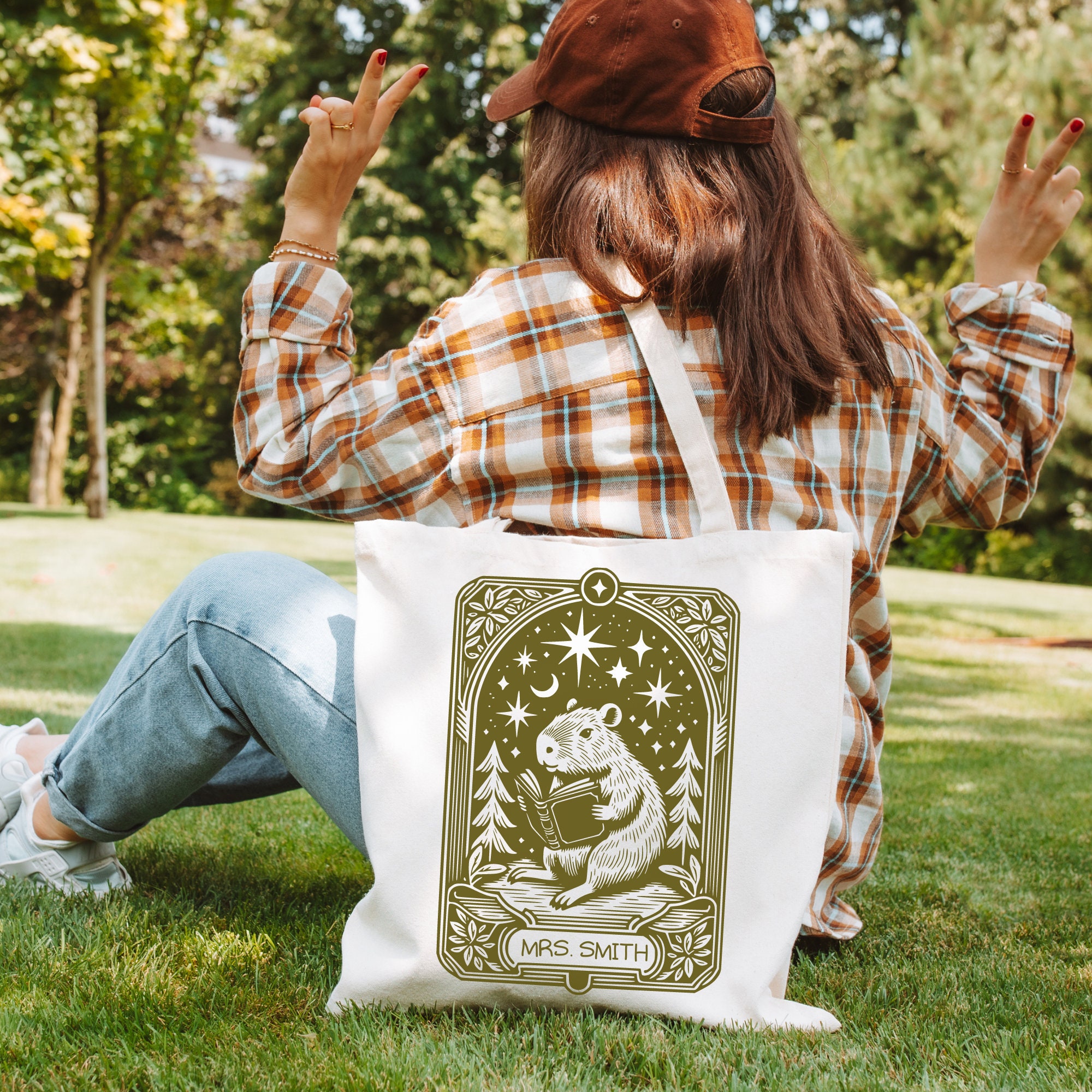 Capybara Reader Tarot Graphic Gift for Bookworms, Readers Gift Bookish ...