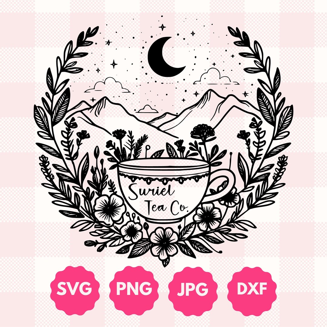 Suriel Tea Co Graphic | Gift for Bookworms, Fantasy Readers Gift ...