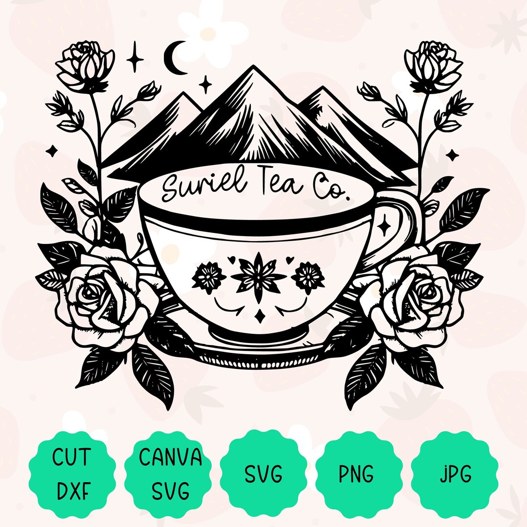 Suriel Tea Co Graphic | Bookish Gift for Bookworms, Fantasy Readers ...