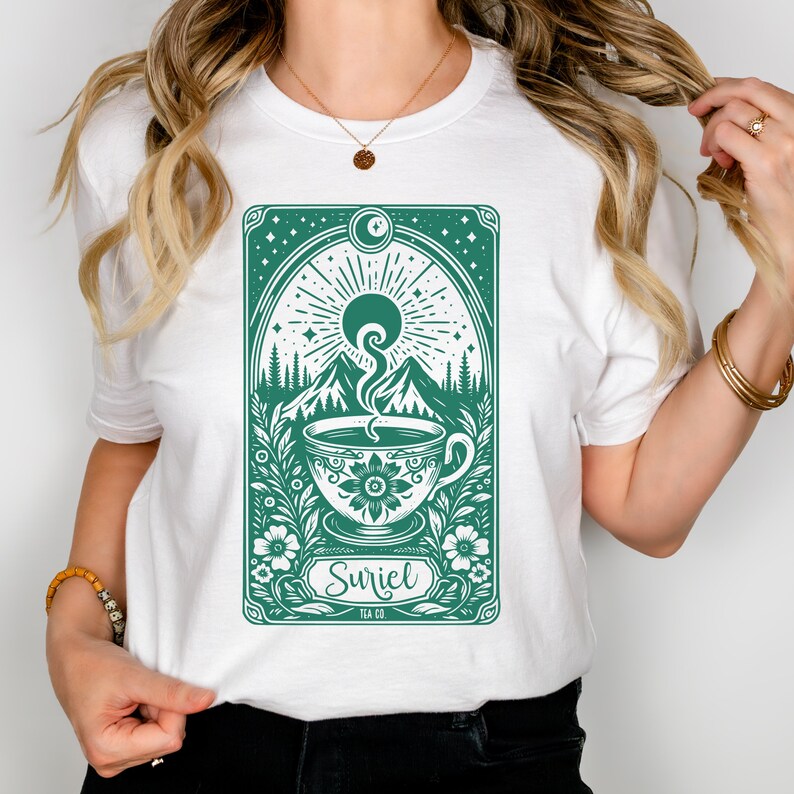 Suriel Tea Tarot Graphic Gift for Bookworms, Fantasy Readers Gift ...