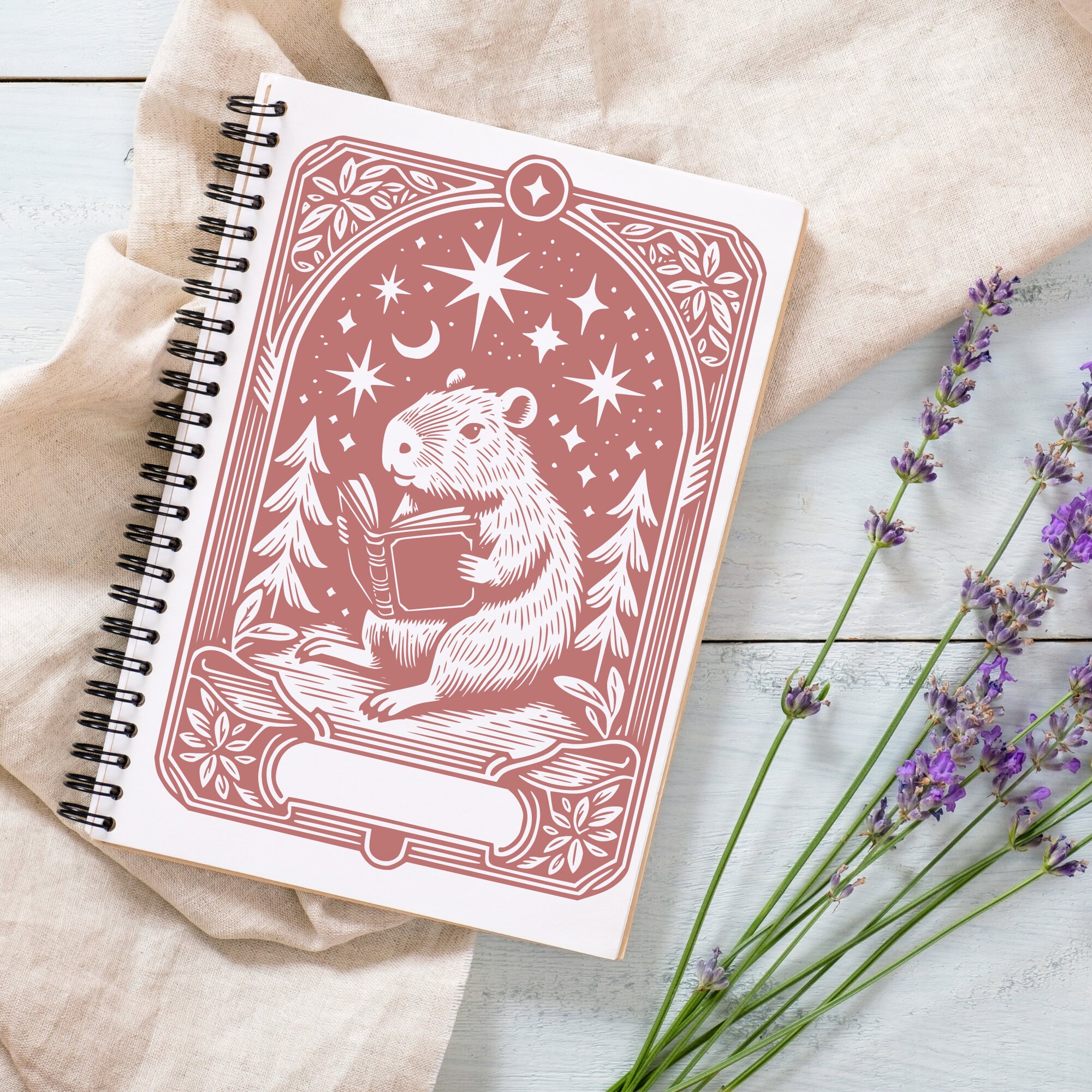 Capybara Reader Tarot Graphic Gift for Bookworms, Readers Gift Bookish ...