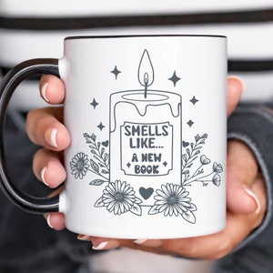 Smells Like A New Book, Line Art Graphic | Gift for Bookworms & Readers ...