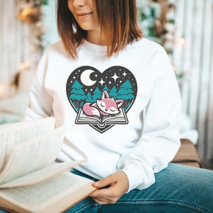 Cottagecore Fox Book Svg Png Dxf | Commercial License | Gift for Animal ...