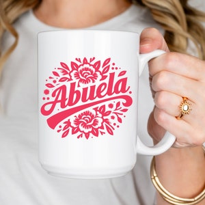 Abuela Floral Graphic | Abuela With Flowers SVG | Gift for Abuela ...