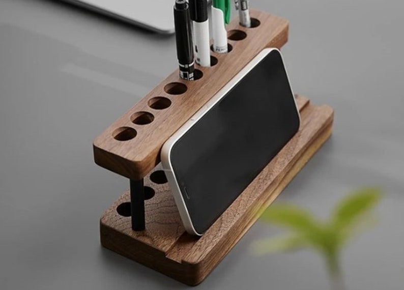 Phone Holder, Pencil Holder,business Card Holder,office Decor - Etsy