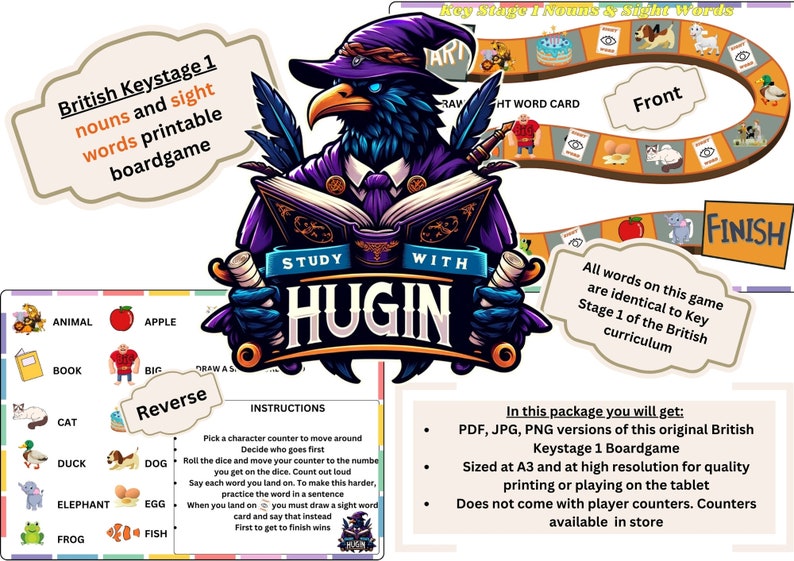 Printable Sight Word Flashcards Engaging English Vocabulary Game for ...