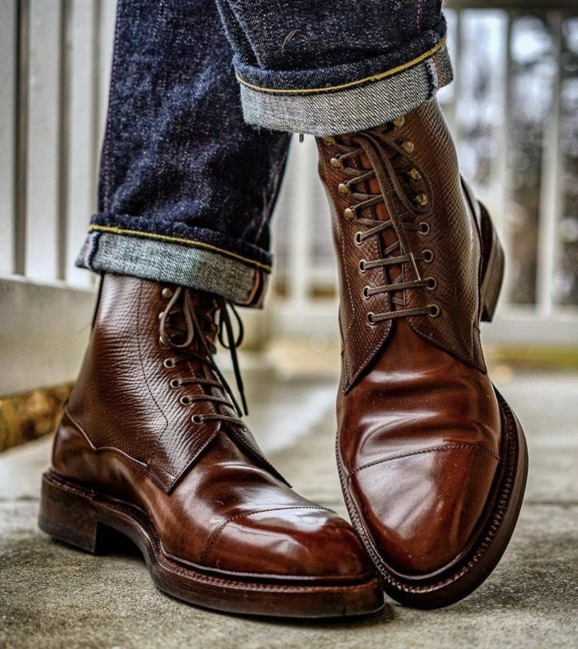 Buy New Men's Custom Made Italian Leather Wingtip Style Chelsea Boots ...