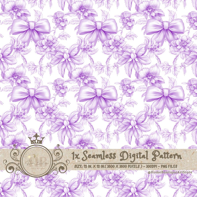 Purple Bow Wallpaper - Etsy