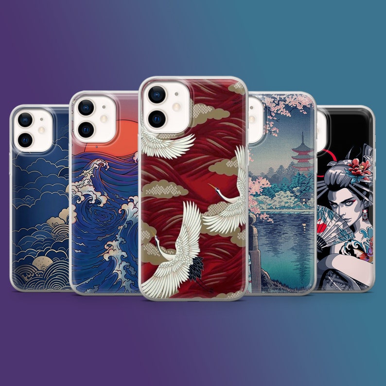 Kimono Geisha Phone Case Japanese Tradition Cover for iPhone 15, 14, 13 ...