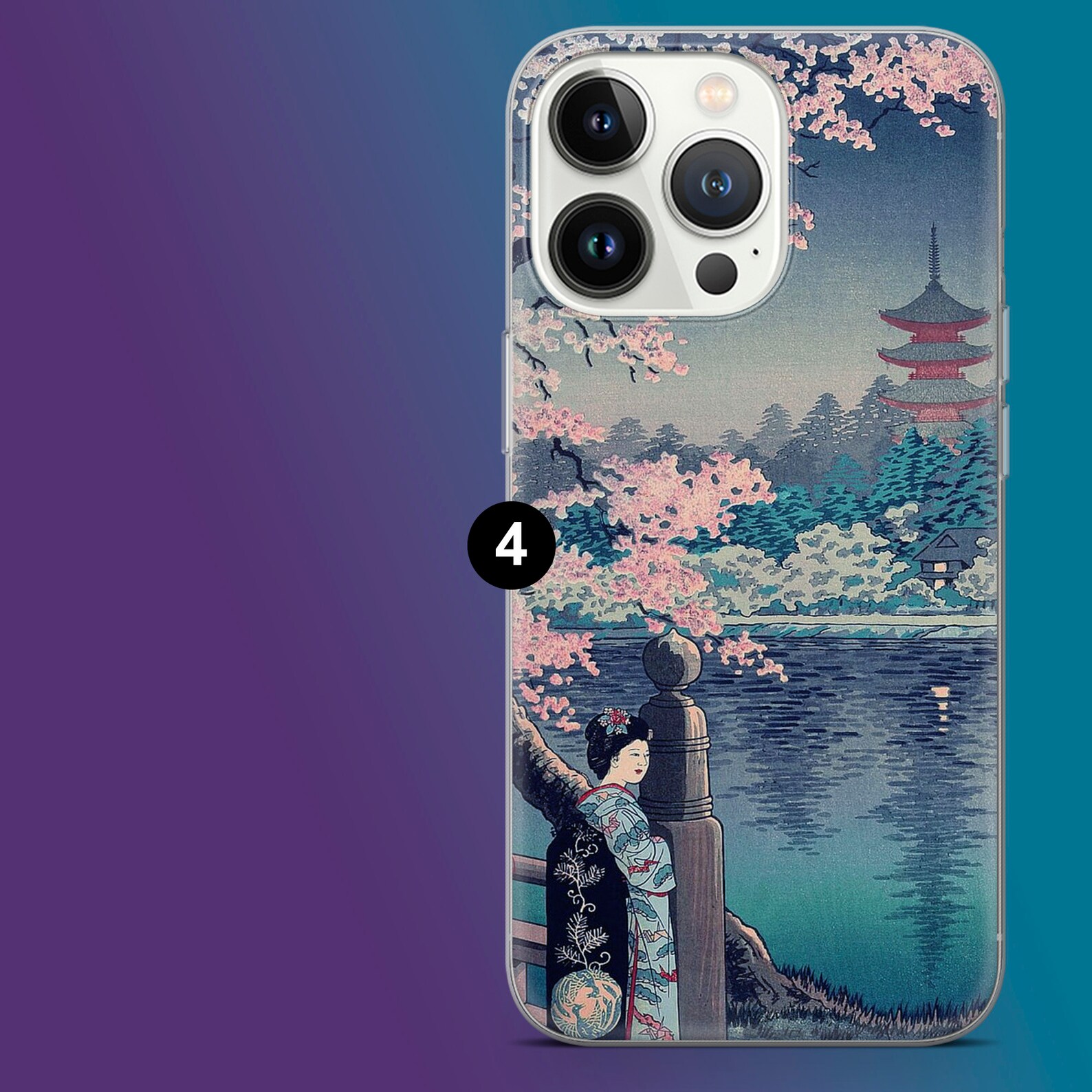Kimono Geisha Phone Case Japanese Tradition Cover for iPhone 15, 14, 13 ...