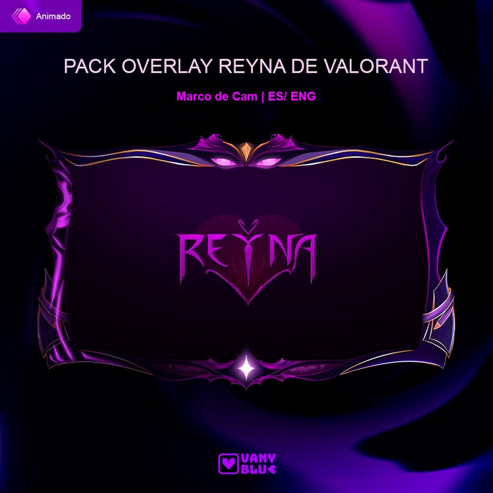 Reyna Valorant Overlay Stream Pack ES | ING - Etsy