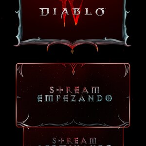 Twitch Overlay Inspired by Diablo 4 Full Animated - Etsy