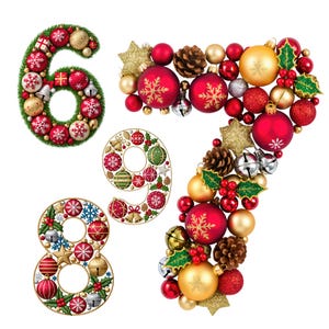 Christmas Ornaments Alphabet PNG: Festive Bauble Letters (instant ...