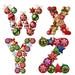 Christmas Ornaments Alphabet PNG: Festive Bauble Letters (instant ...