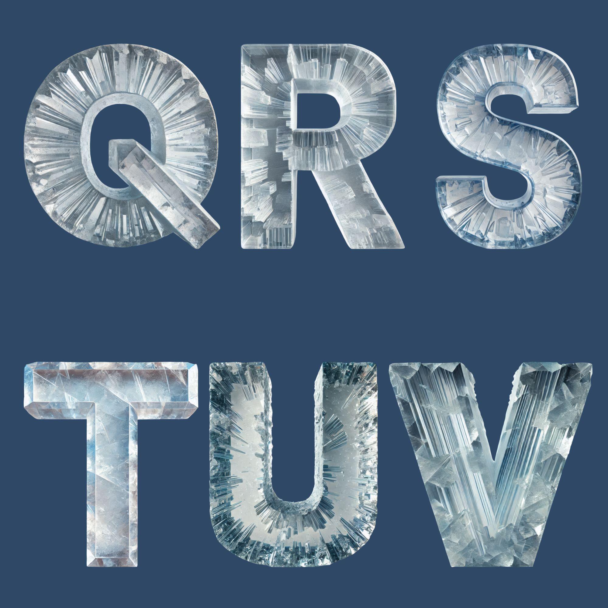 Quartz Crystal Alphabet PNG: Gemstone Letters & Numbers (digital ...