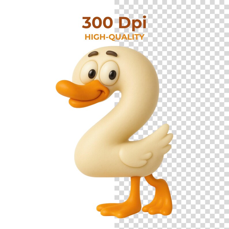 Silly Goose Alphabet PNG Clipart: Cartoon Font (digital Download) - Etsy