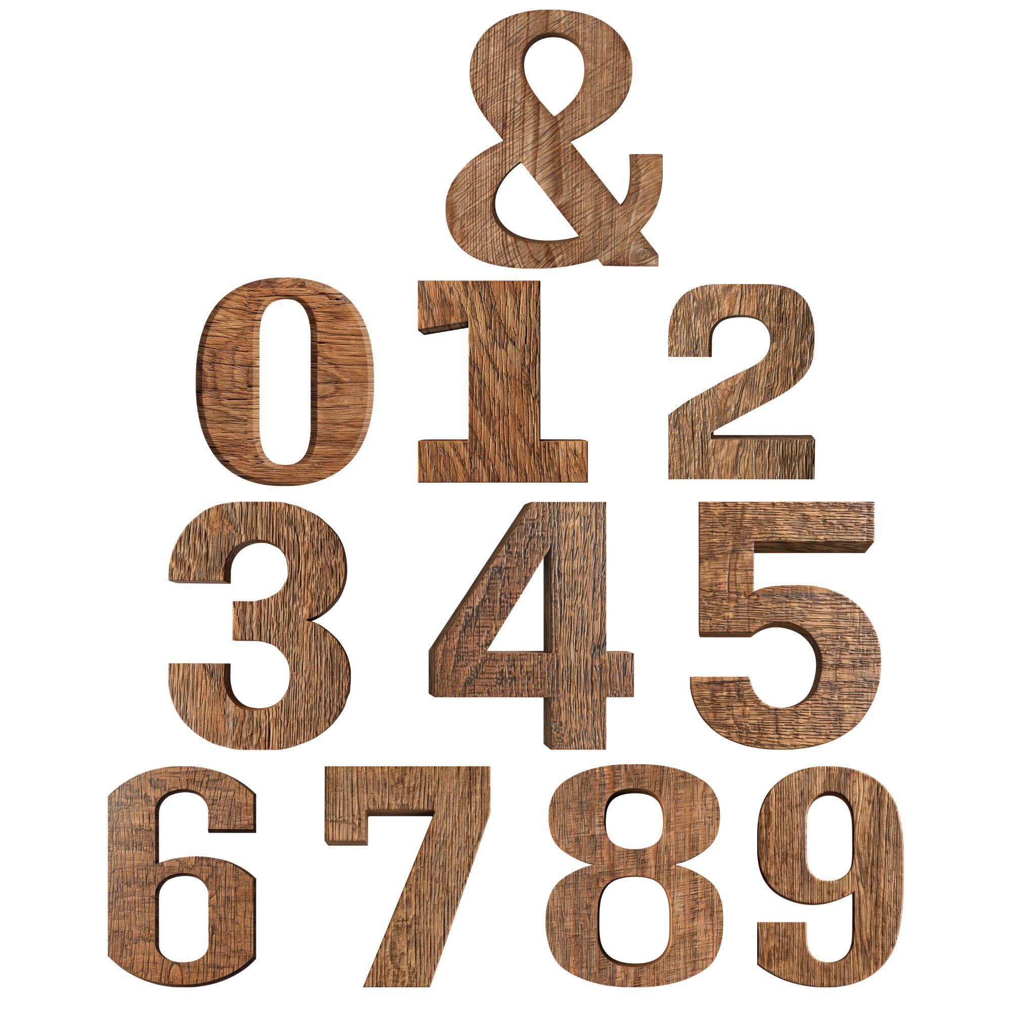 Rustic Oak Wood Alphabet Clipart: Farmhouse Font (PNG Digital Download ...