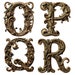 Elegant Golden Antique Flourish Alphabet - 26 PNG Letters - Etsy