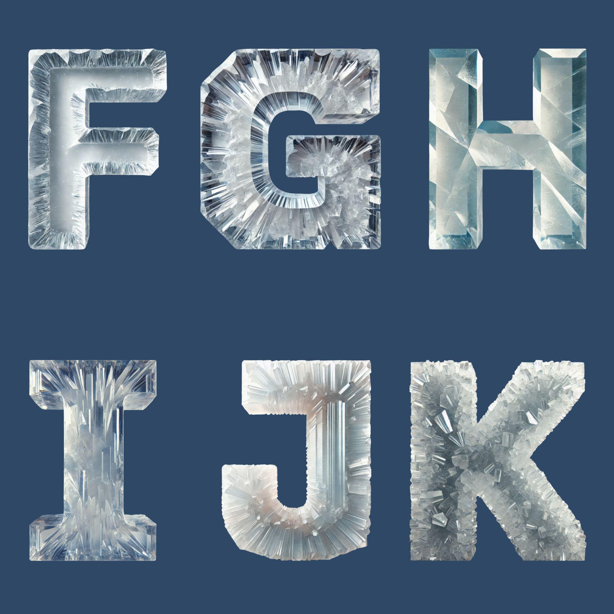 Quartz Crystal Alphabet PNG: Gemstone Letters & Numbers (digital ...
