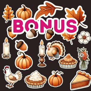 Thanksgiving Watercolor Alphabet Clipart: Pumpkin Turkey Letters ...