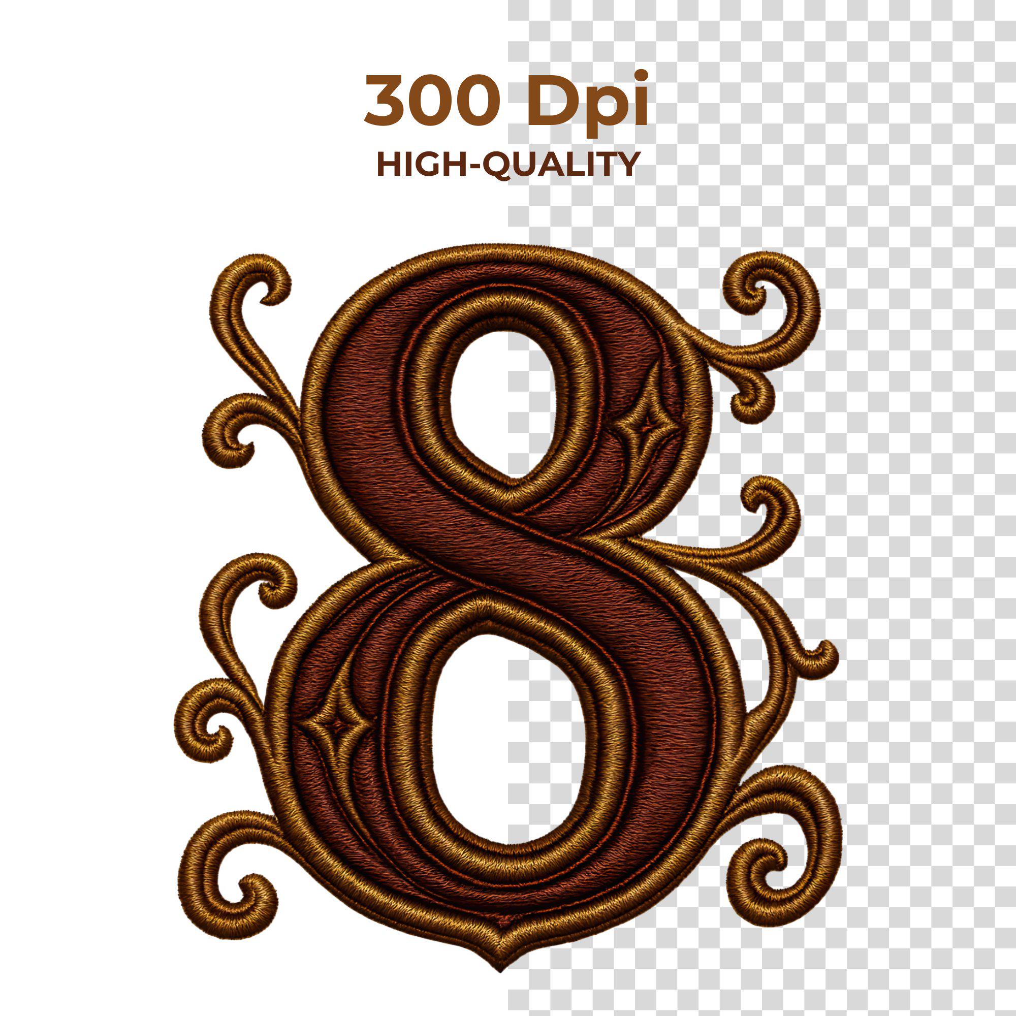 Victorian Scrollwork Embroidered Alphabet PNG | Letters, Numbers ...