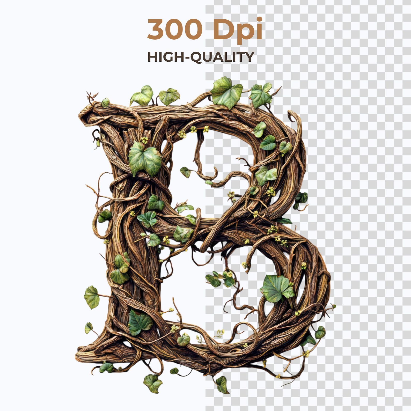 Intertwining Vines Alphabet PNG Letters Nature Font Green Botanical ...