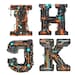 High-tech Machine Alphabet Letters - PNG Graphics - Etsy