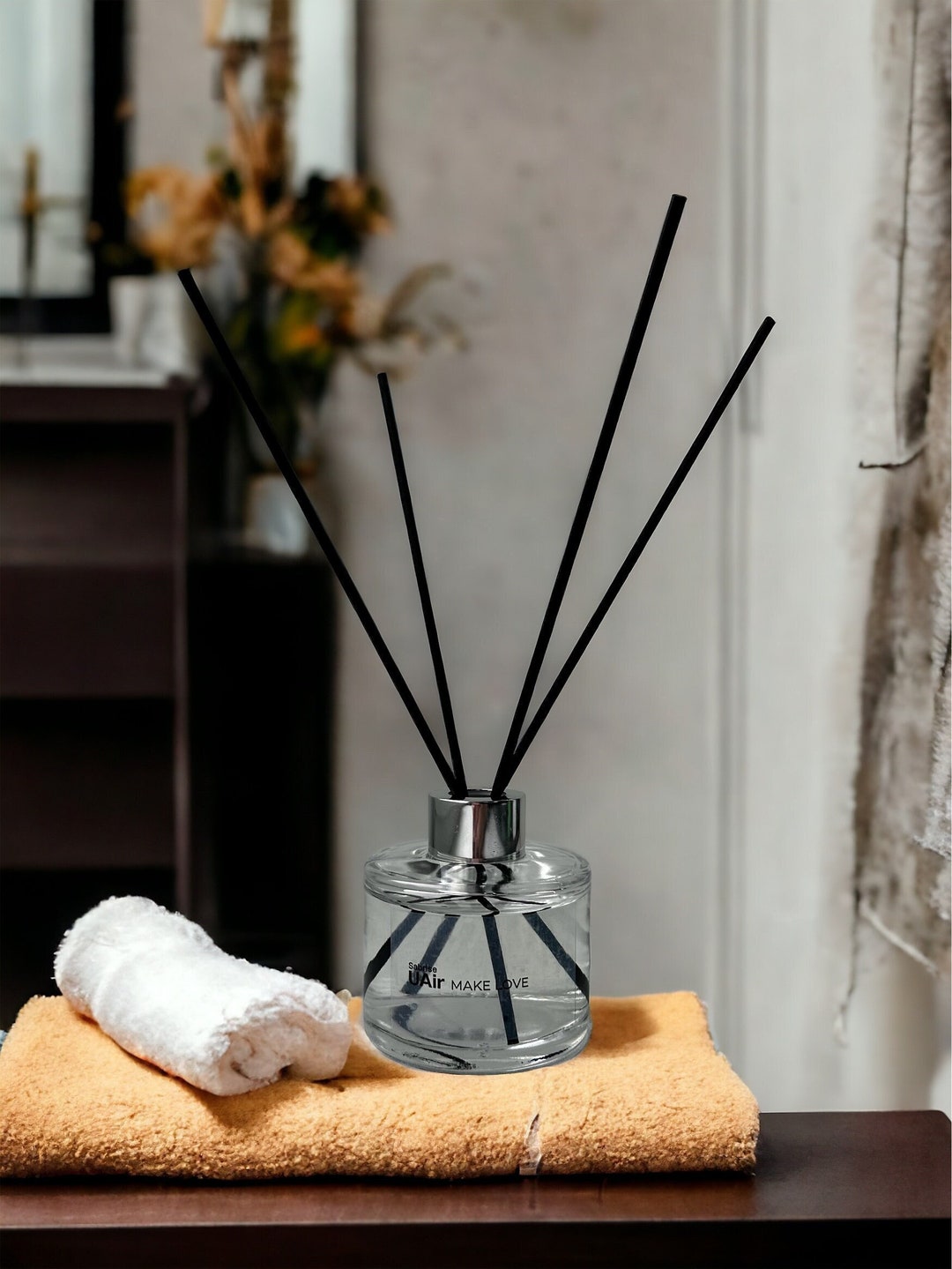 Soothing Dry Hay & Wildflowers Reed Diffuser – Home Fragrance Gift Set, Housewarming Gift, New ...