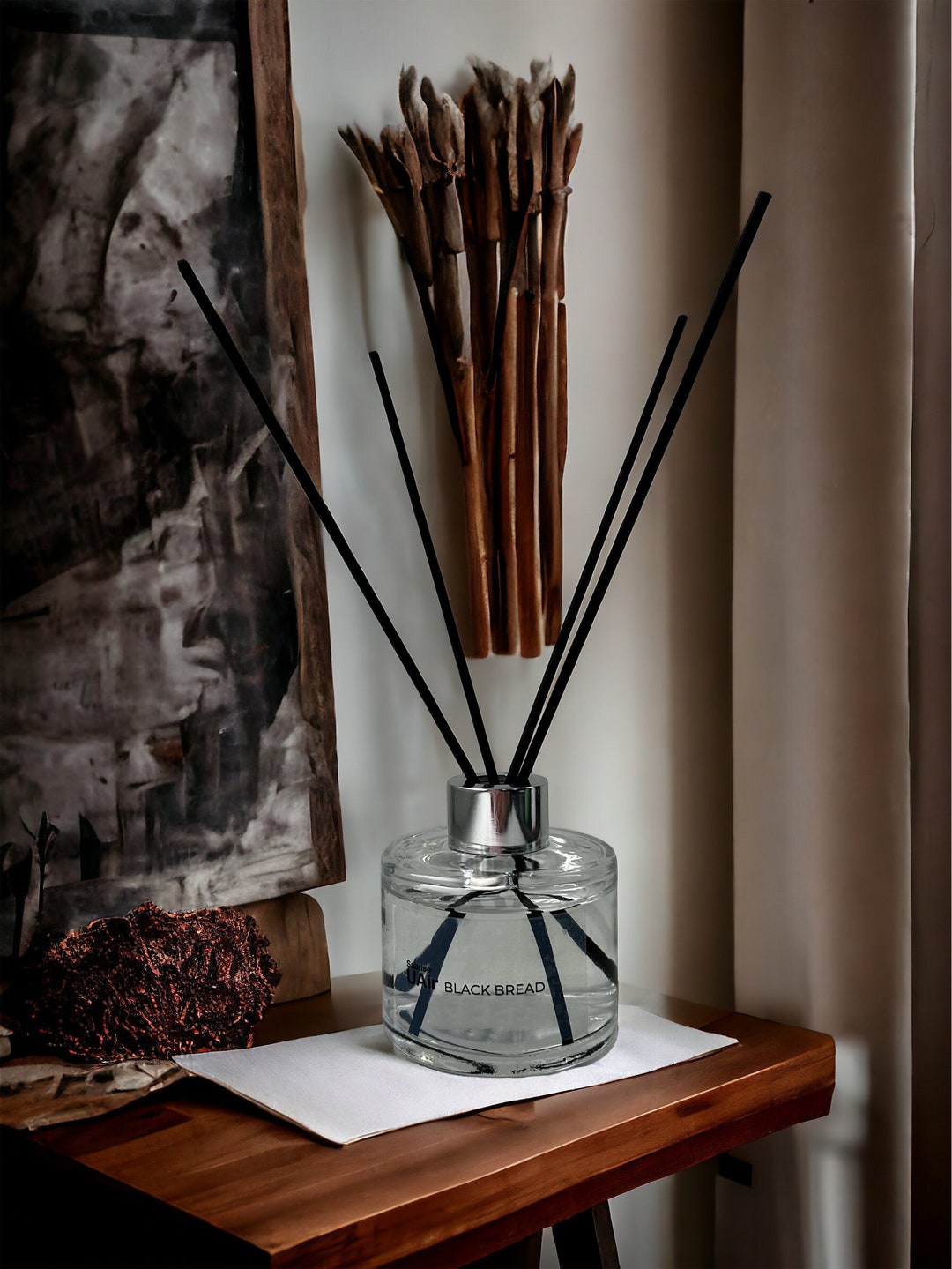 Unique Reed Black Bread Aroma Diffuser, Made in Ukraine, Stress Relief ...