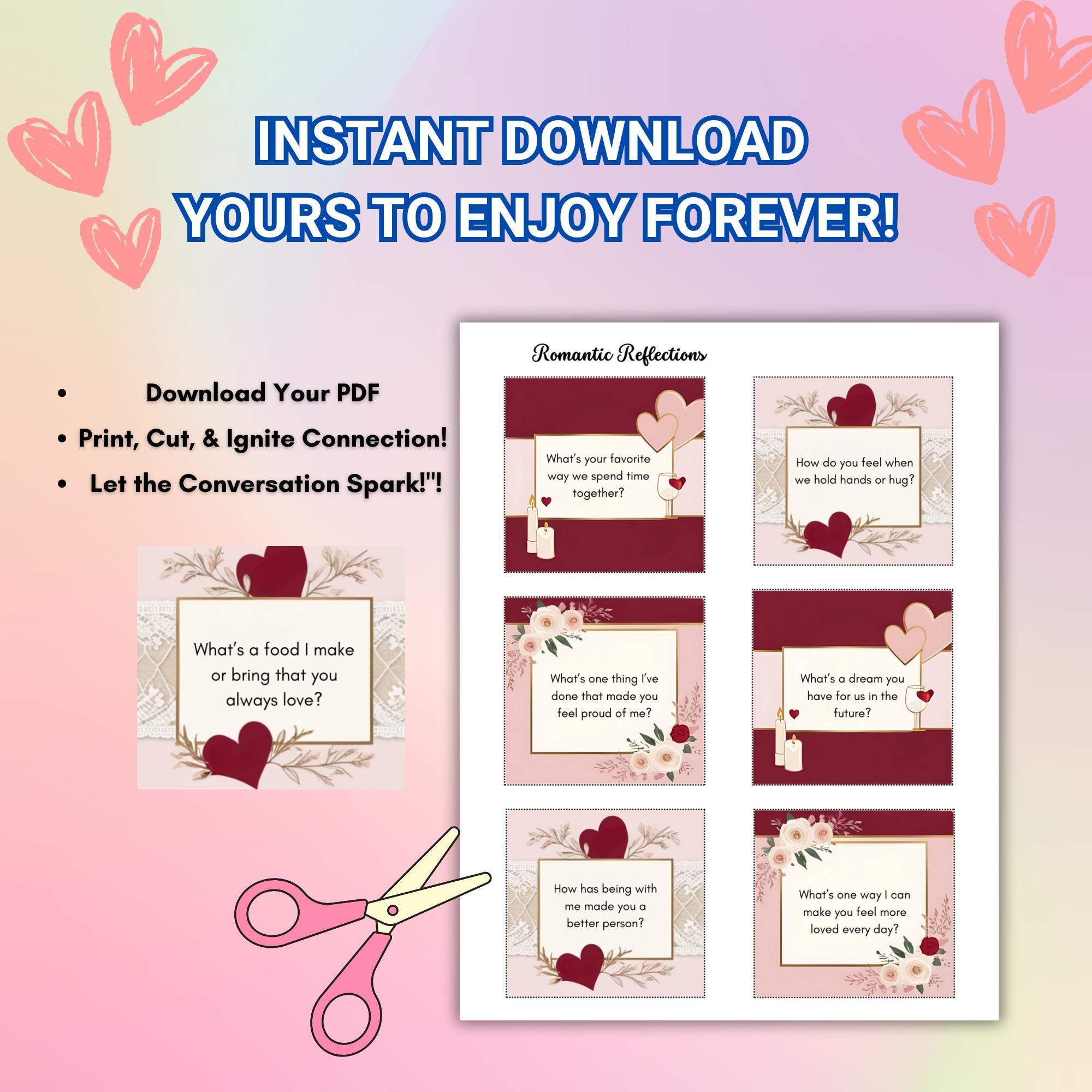 Get to Know You Cards: 210 Printable Conversation Starters Perfect for ...