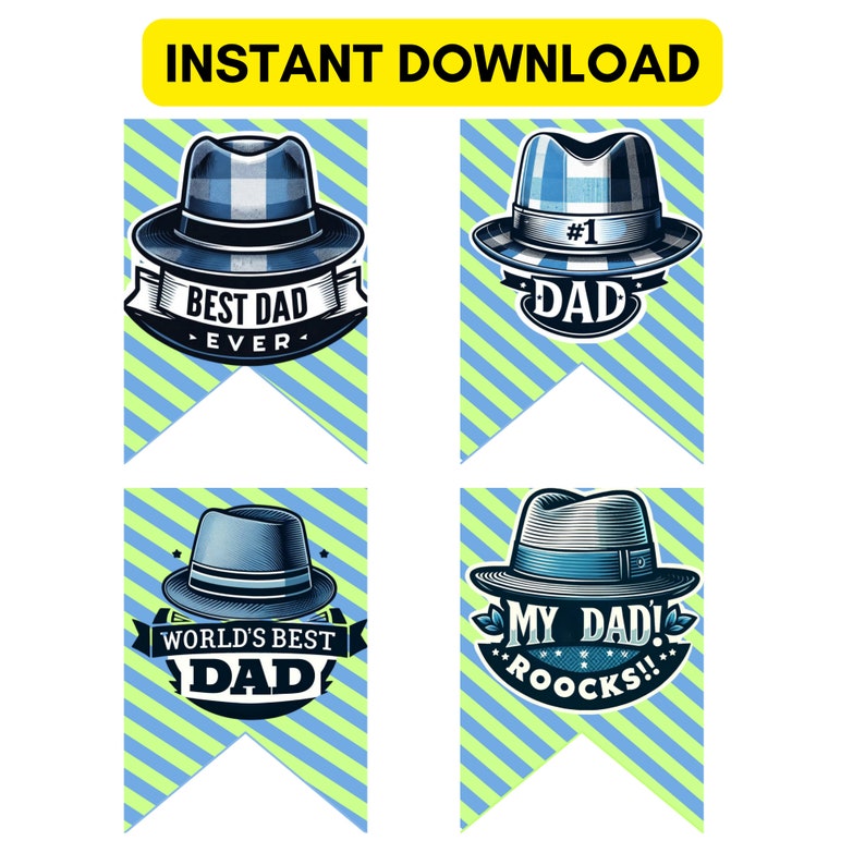 Happy Fathers Day Banner Printable , Happy Fathers Day Party DIY ...