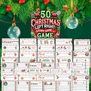 Christmas Left Right Story Game Pass the Prize Gifts Exchange Present ...