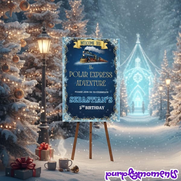 Polar Express Sign - Etsy