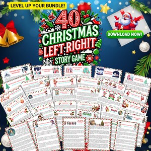 Christmas Left Right Game Pass the Prize Gift Exchange Game Family ...