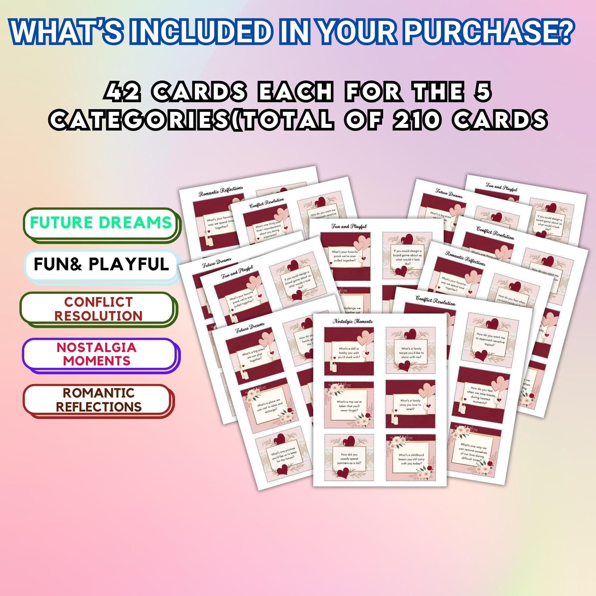 Get to Know You Cards: 210 Printable Conversation Starters Perfect for ...