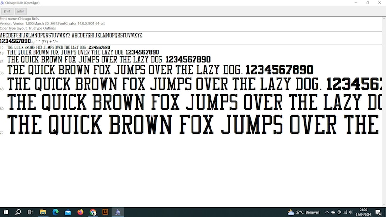 NBA Chicago Bulls 2023 Font - Etsy